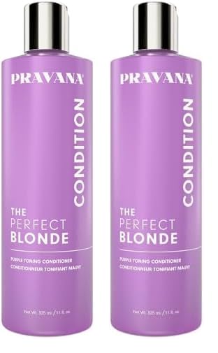Amazon.com : Pravana The Perfect Blonde Purple Toning Conditioner, 10.1 ...