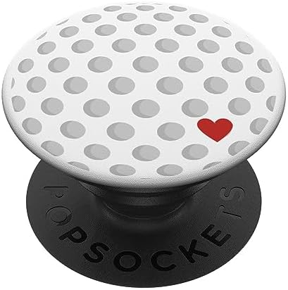 Amazon.com: Golf Ball Heart Golfer Golfing PopSockets Standard PopGrip ...
