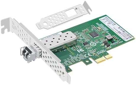 Amazon.com: Bucaoz Gigabit Single Port SFP Fiber Optic Network Card,with Intel I210 Chip PCIe X1 ...