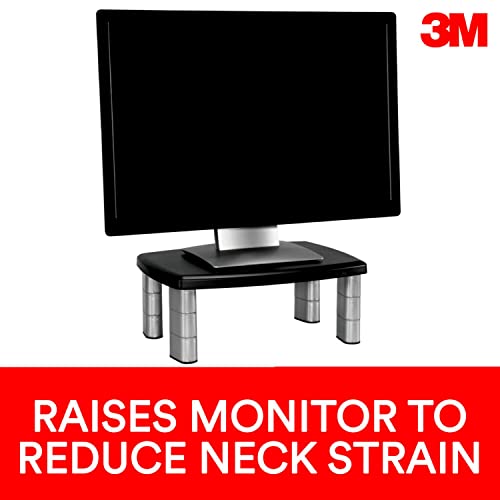 3M Adjustable Monitor Stand Riser, Three Leg Segments Simply Adjust ...