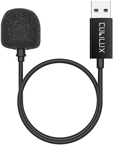 Amazon.com: Cubilux Mini Gooseneck USB Microphone for Computer, Mini ...