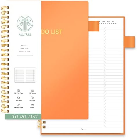 Amazon.com : ALLTREE To Do List Notepad Spiral Planner, Daily Task ...