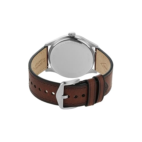Fossil Dayliner Men's Watch with Slim Case and Genuine Leather Band ...