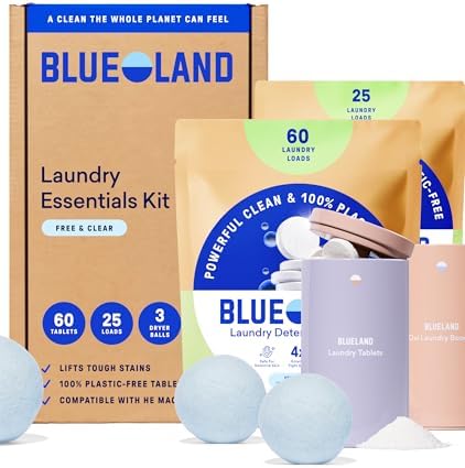 Amazon.com: BLUELAND Laundry Essentials Kit, Fragrance Free & Clear ...