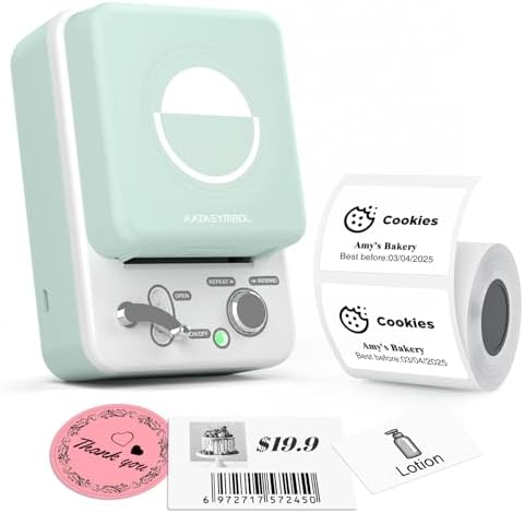 SUPVAN Label Printer, T50M Bluetooth Labeling Device, Mini Labelling ...