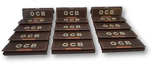 Buy TOLERAR King Size OCB Brown Rolling Paper Pack of 15 Booklet in The ...