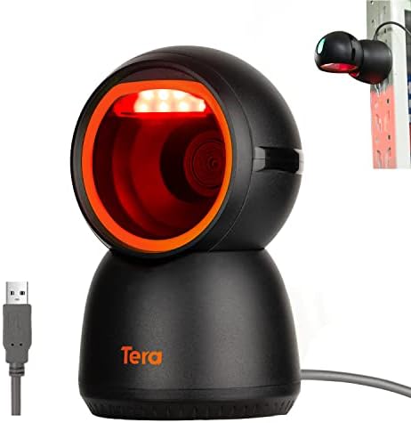 Amazon.com: Tera 2D QR Omnidirectional Desktop Barcode Scanner ...