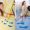 Footprint Stickers,10 Pairs Self-Adhesive Footprint Floor Decals ...