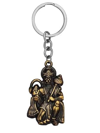Affordable Keychains - Hindu Lord Bajrangbali Hanuman idol (Double Side ...