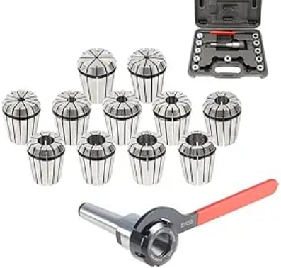 ER32 R8 Collet Set with 11Pcs ER32 Collet Set and Wrench for CNC ...