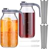 Amazon.com: Tioncy 2 Sets Cold Brew Coffee Maker 64 oz Mason Jar Cold ...
