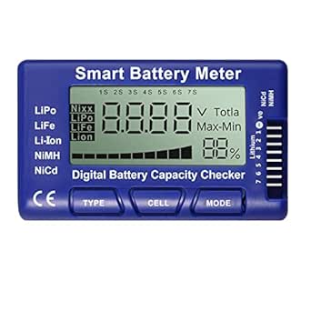 eSynic Digital Battery Capacity Checker Battery Capacity Voltage ...