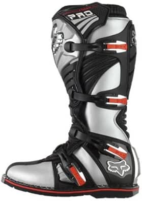 Amazon.com: Fox Forma Pro Youth Riding Boots Metallic Silver : Automotive