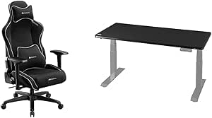 Amazon.co.jp: Bauhutte (バウヒュッテ) ゲーミングチェア G-571-BK 180cm超の高身長に対応 ファブリック 高さ調節 蒸れない ポケットコイル内蔵でふかふかの ...