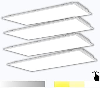 Tektron 2x4 LED Flat Panel Lights, Wattage & CCT Selectable, Dimmable ...