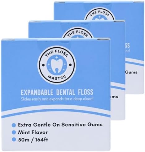Amazon.com : Expandable Dental Floss 3 Pack I Plastic-Free Dispenser I ...