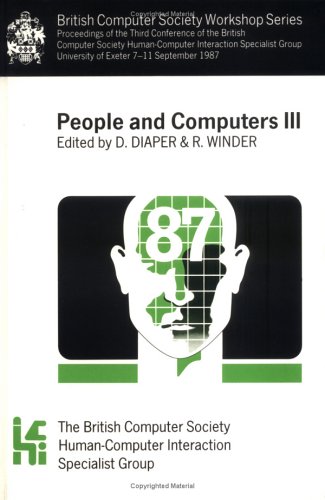 People and Computers III (British Computer Society Workshop Series ...