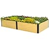 Amazon.com : Woodgrain Series Raised Garden Bed, 4' x 8' Outdoor Wooden ...