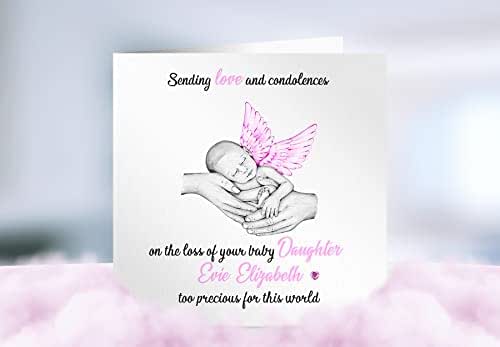 Handmade, Personalised, Baby Loss Card, for parents, grandparents ...