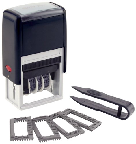 Stamp-Ever Self-Inking 5-in-1 Receiving Messages/Date Stamp, Stamp ...