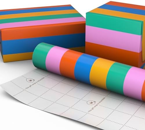 Amazon.com: MAYPLUSS Wrapping Paper Roll - Mini Roll - 17 inch X 120 ...