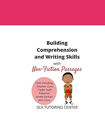 Building Comprehension and Writing Skills with Non-Fiction Passages ...