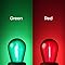 24Pack S14 Colored LED String Light Bulbs,1Watt Plastic Shatterproof ...