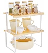 Amazon.com: STARLATTA Cabinet Organizer Shelf,2 Pcs Metal Shelves Spice ...