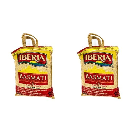 Amazon.com : Iberia Premium Aged Indian Basmati Rice, 10 Pounds (Pack ...