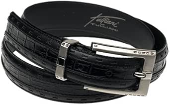 Tulliani Men's Dayne Italian Leather Belt, Black, Size 32 at Amazon Men ...