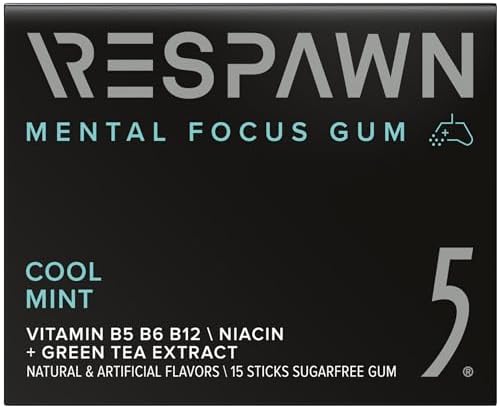 Amazon.com : RESPAWN Energy and Focus Gum by Razer, Recharge Chewing ...