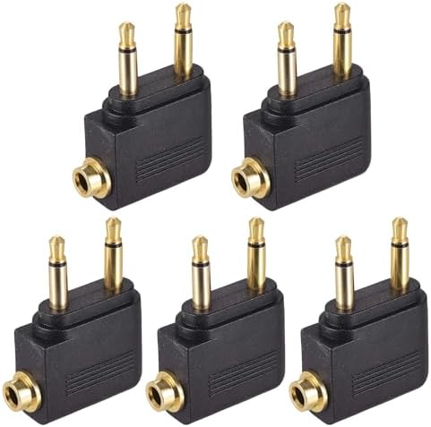 Amazon.com: Gold Plated Airplane Flight Headphone Adapters (Pack of 2 ...
