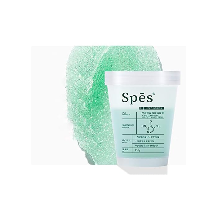 Buy Spes Scalp Cleansing And Hair Puffy Sea Salt Cream Shampoo, Scalp ...