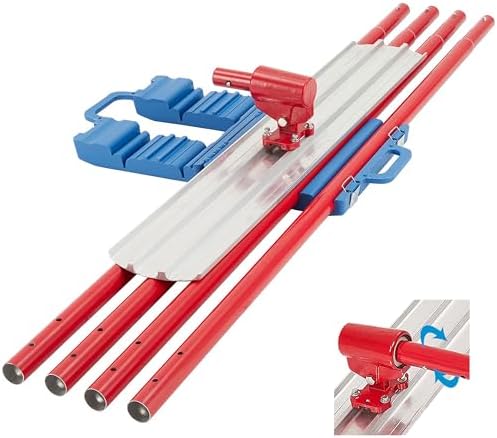 48 x 8" Aluminum Magnesium Alloy Concrete Bull Float Tool Kit with 4 ...