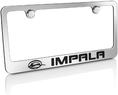 Amazon.com: Chevrolet Impala Chrome Metal License Plate Frame : Automotive