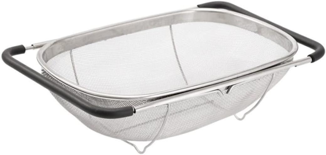 Amazon.com: over Sink Colander Fine Mesh Stainless Steel Strainer ...