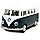 Amazon.com: KiNSMART 1962 Volkswagen Classic Bus 1:32 Scale 5" Die Cast ...