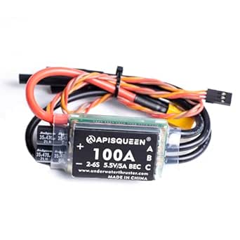 Amazon.com: ApisQueen BI-Directional 2-6S 100A ESC Electronic Speed ...