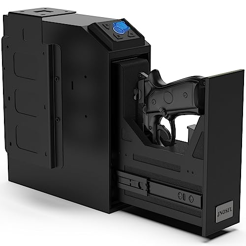 Snapklik.com : Biometric Gun Safe, Mounted Handgun Safe For Nightstand ...