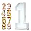 Amazon.com: Paready 13.78'' Fillable Cardboard Number 1, Charcuterie ...