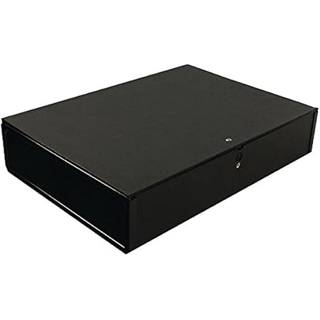 Q-Connect 75mm Box File Foolscap Black (5 Pack) KF20017 : Amazon.co.uk ...