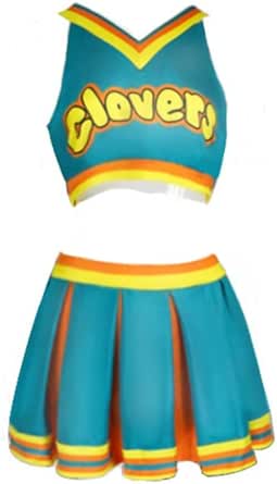 Bring It On Clovers Cosplay Costume Green Cheerleader Clovers Uniform ...