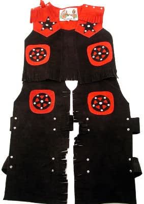 Amazon.com: Children's Red And Black Chap Set EXTRA SMALL : Clothing ...