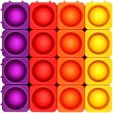 Giant Pop Blocks Bubble Premium Silicone Pop Fidget Blocks for Endless ...