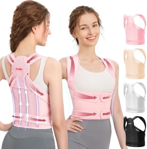 Fit Geno Back Brace Posture Corrector for Women, Shoulder Straightener ...