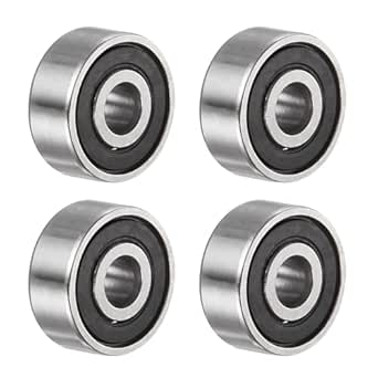 sourcing map 4pcs 623-2RS Deep Groove Ball Bearings, Chrome Steel Z3 ...