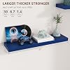 Amazon.com: fuqing 30 Inch Floating Shelves, Dark Blue Floating Shelves ...