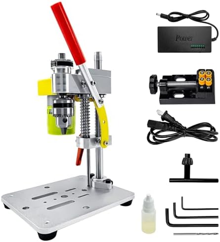 Electric Mini Drill Press, Benchtop Drilling Press, 7-Speed Small ...