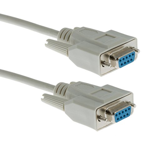 10 Feet Ft RS232 D-Sub DB9 Female to Female Null (Crossover) Serial ...