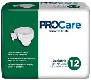 Amazon.com: First Quality ProCare Bariatric Adult Brief, XXL, 62" - 73 ...
